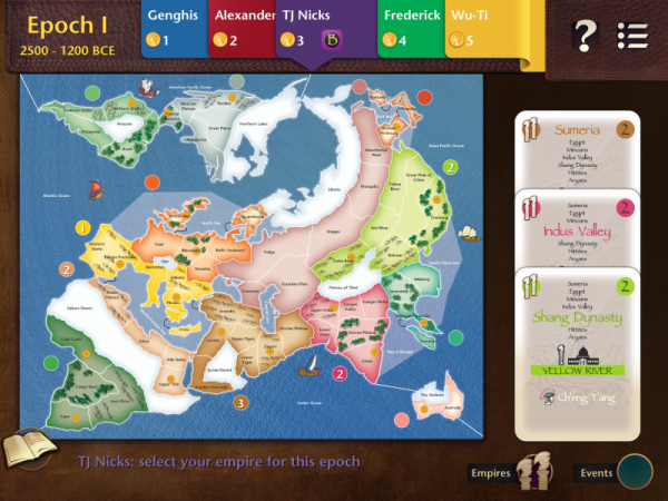 A Brief History of the World iPad Review - Board Game Quest