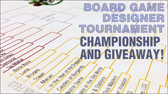 Board Game Designer Tournament Championship Giveaway - Board Game Quest
