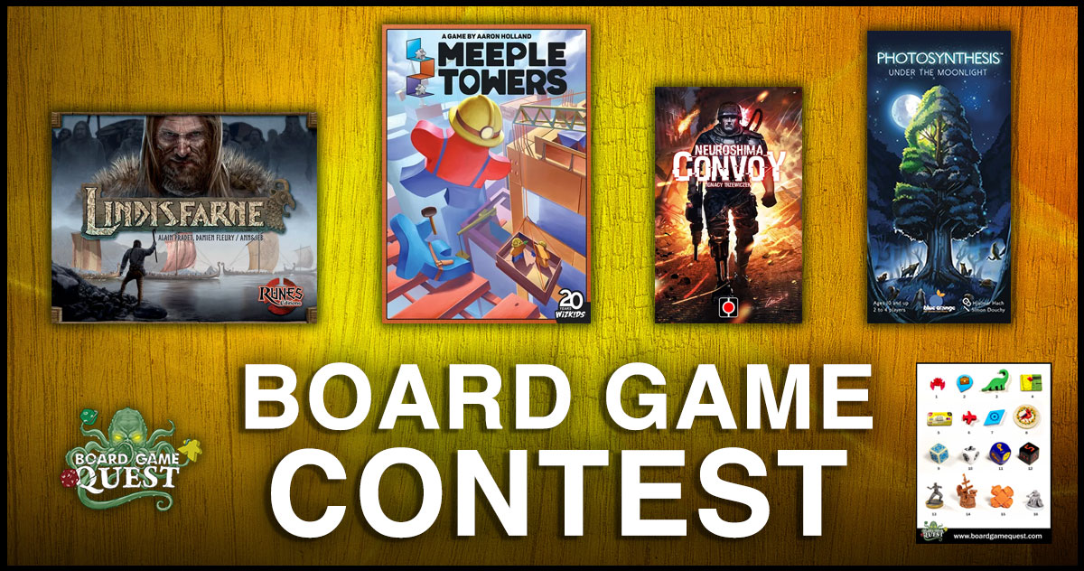 Board Game Prize Pack Contest - Board Game Quest